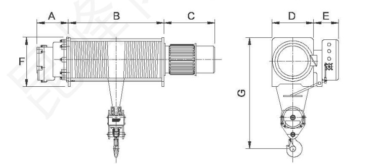 Stationary Type Wire Rope Hoist